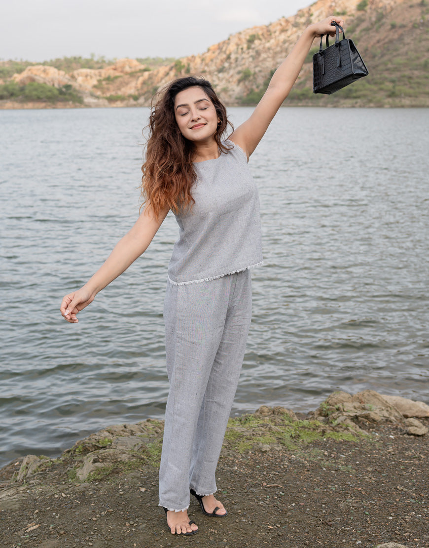 Shop Cloud Grey Co-ord Online - B-629-S