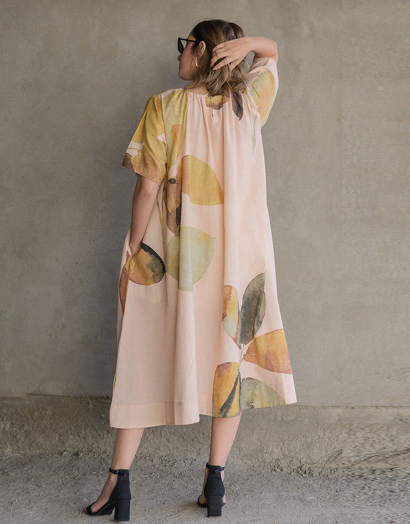 Shop Creamy Cocoa Oversized Dress Online - B-549-FS