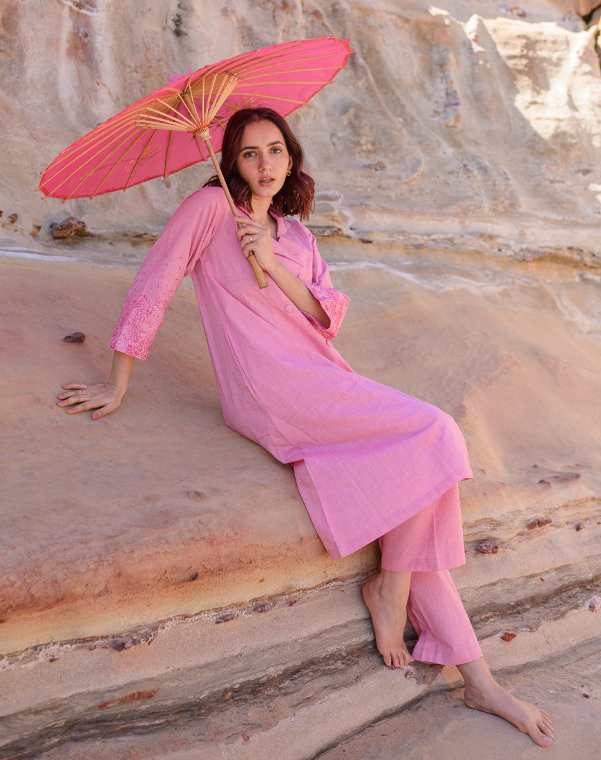 Shop Twilight Pink Co-ord Online - B-666-S