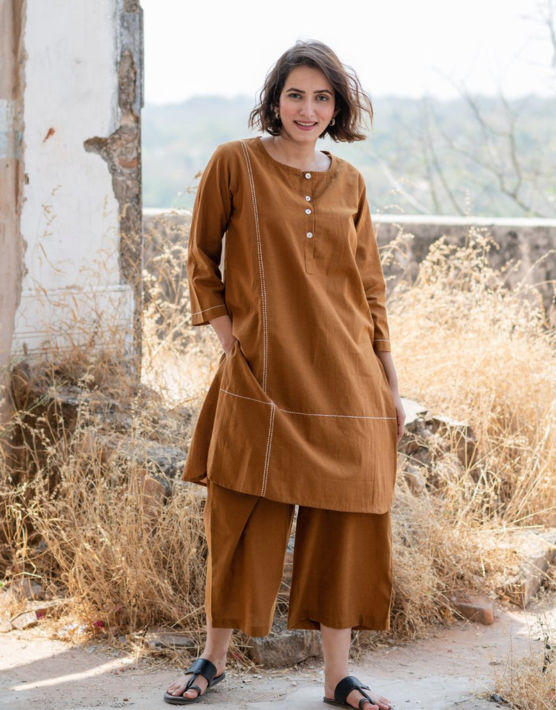 Almond Brown Co-ord Set